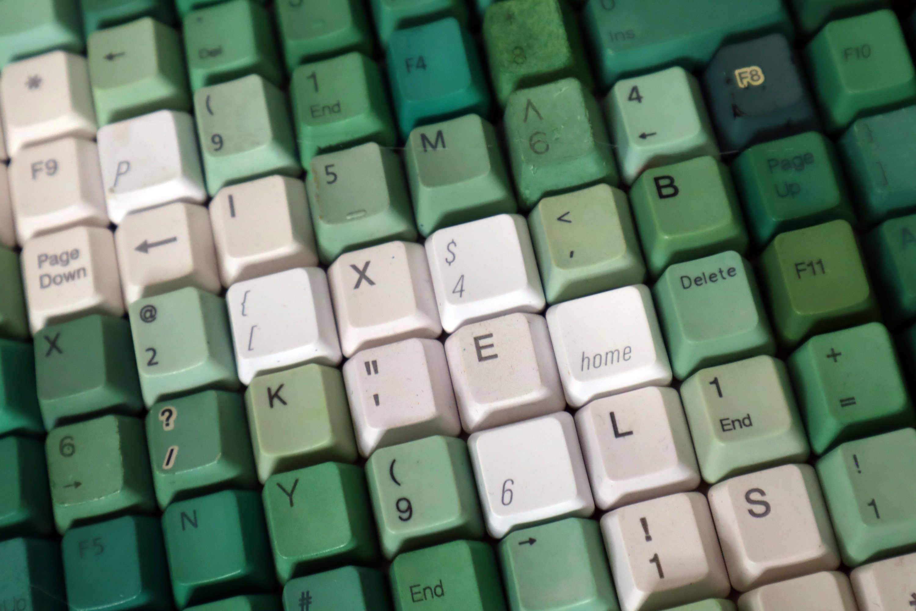 Original Art-computer Keys Art Work/wall Décor/gift for Computer Lovers ...