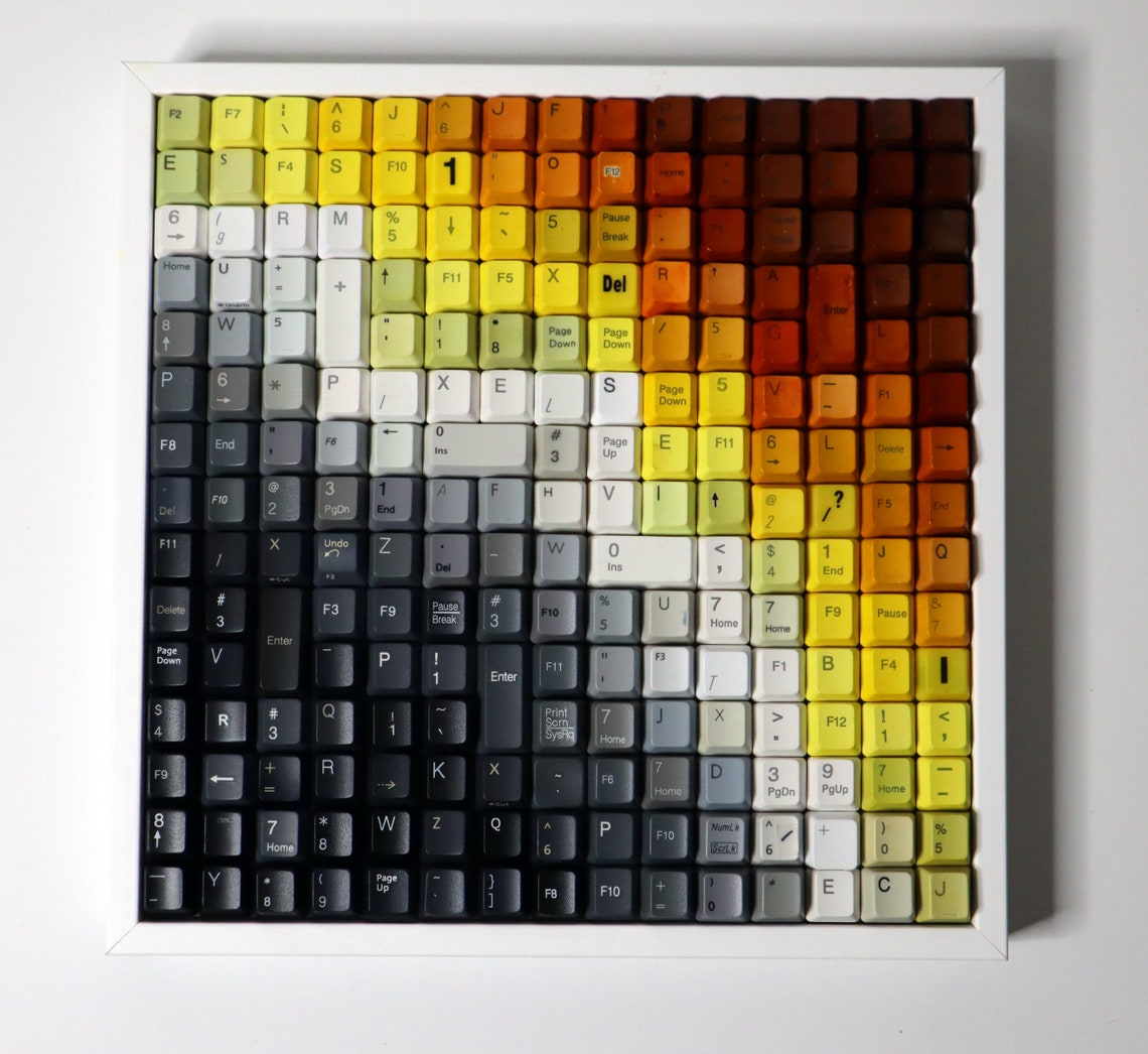Original Art-computer Keys Art Work/wall Décor/gift for - Etsy