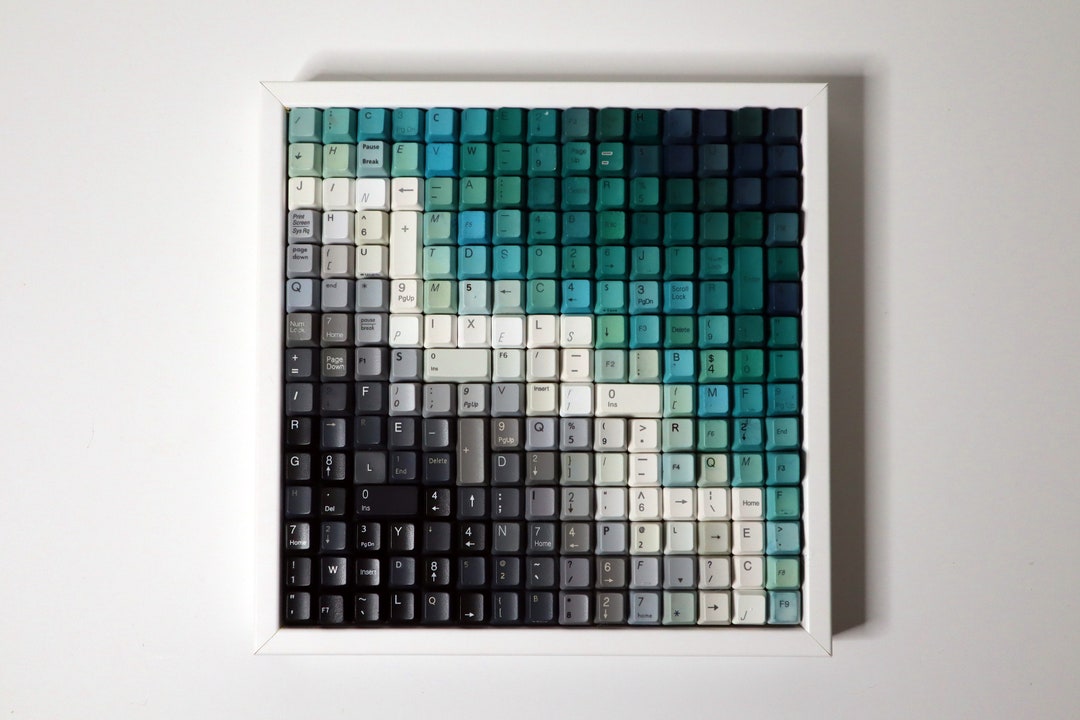Original Art-computer Keys Art Work/wall Décor/gift for Computer Lovers ...