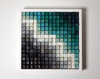 Original Art-computer Keys Art Work/wall Décor/gift for Computer Lovers ...