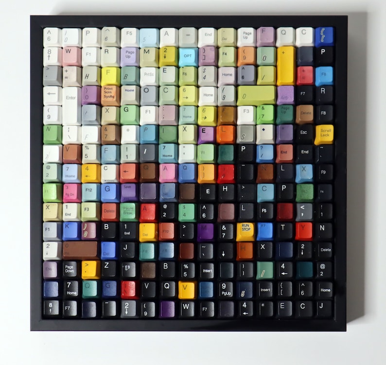 Original Art-computer Keys Art Work/wall Décor/gift for Computer Lovers ...