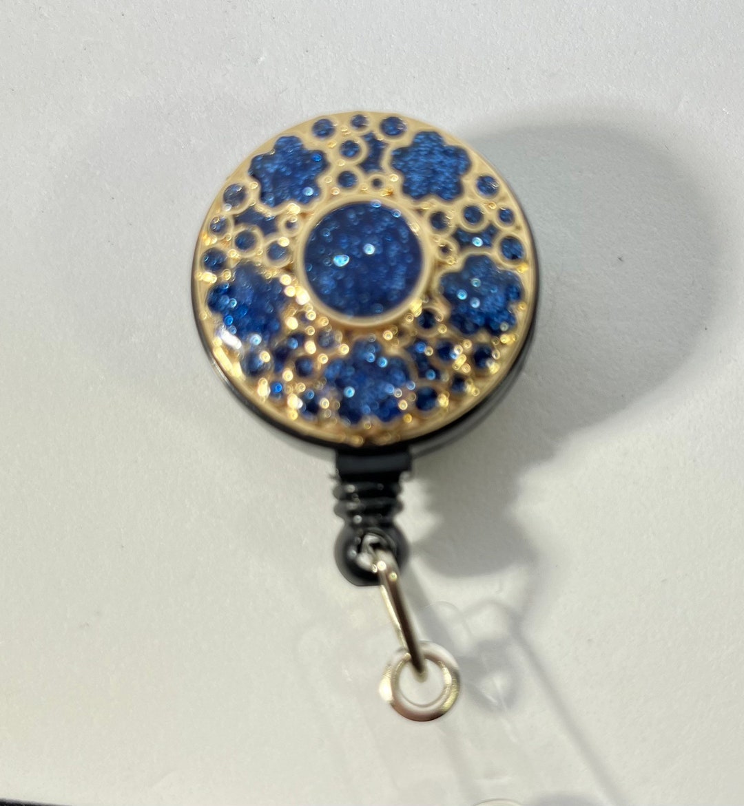Decorative Badge Holder With Retractable Reel - Etsy