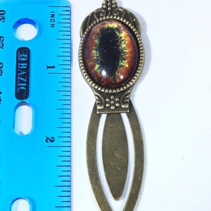 Hand Painted Dragon Eye Bookmark Orange/yellow, Book Lover Gift, Unique ...