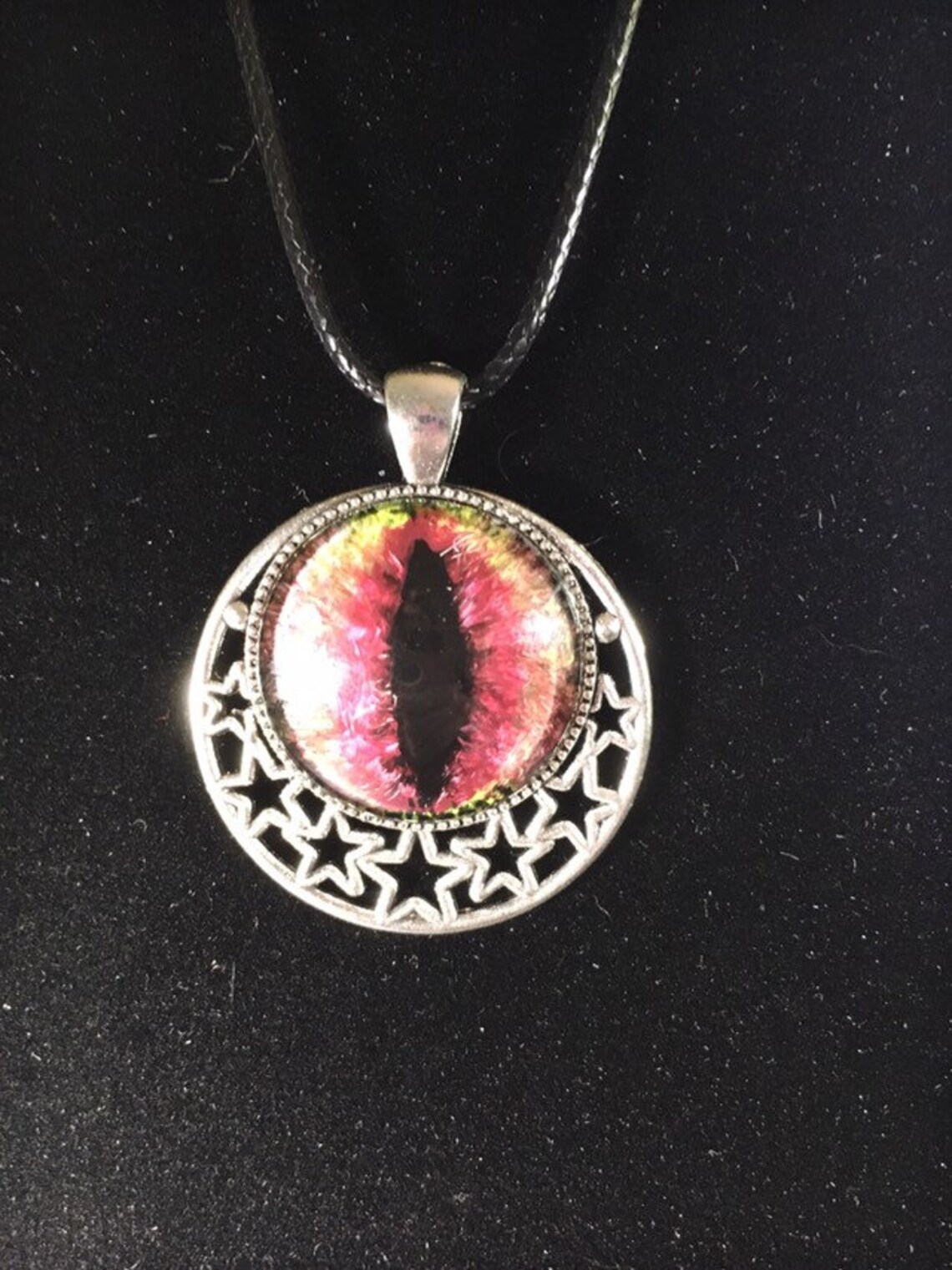 Hand Painted Dragon Eye Pendant Necklace - Etsy