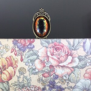 Hand Painted Dragon Eye Bookmark Orange/yellow, Book Lover Gift, Unique ...