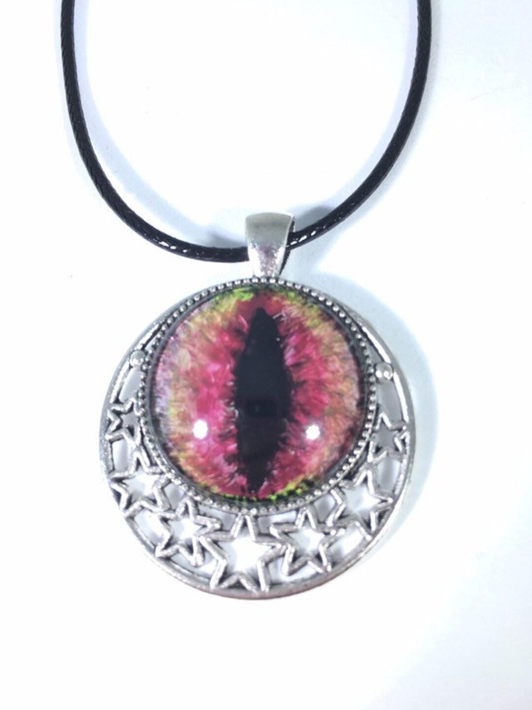 Hand Painted Dragon Eye Pendant Necklace - Etsy