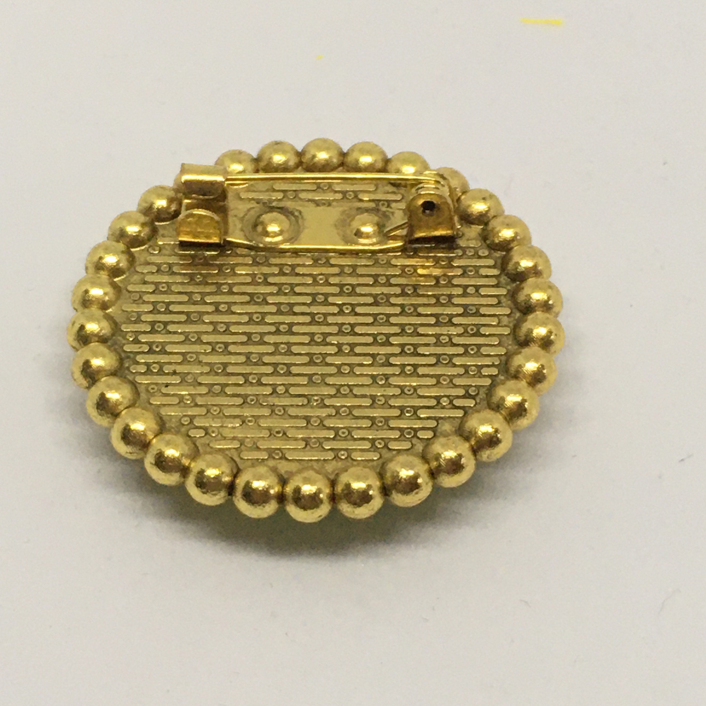 Pin de broche abstracto verde y amarillo pintado a mano en un - Etsy España