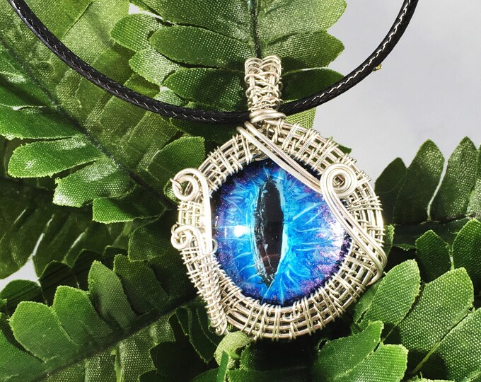 Wire Wrapped Dragon Eye Pendant Necklace - Etsy