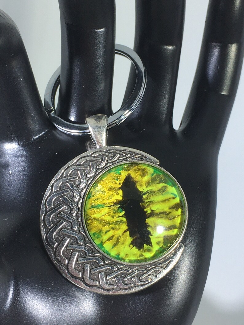 Handpainted Dragon Eye Keychain Fantasy Keychain Dragon Key - Etsy