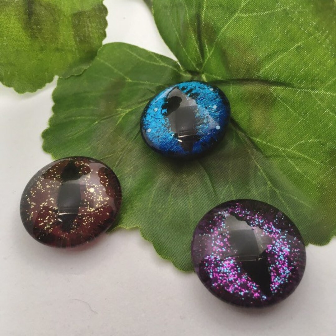 Hand Painted Dragon Eye Magnets, Set of 3. - Etsy