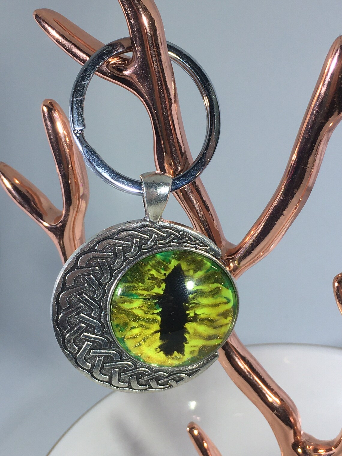 Handpainted Dragon Eye Keychain Fantasy Keychain Dragon Key - Etsy