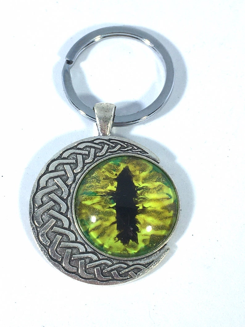 Handpainted Dragon Eye Keychain Fantasy Keychain Dragon Key - Etsy