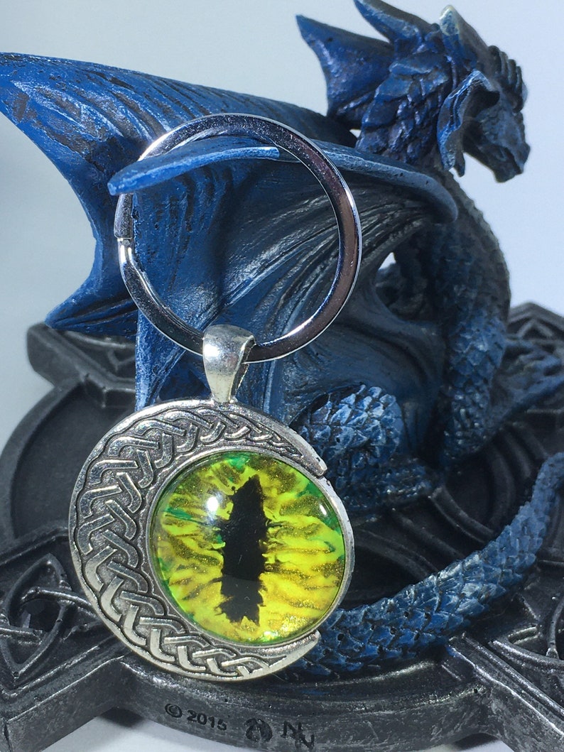 Handpainted Dragon Eye Keychain Fantasy Keychain Dragon Key - Etsy