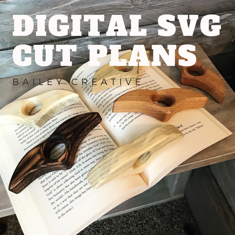 Book Thumb Holder Template - Etsy