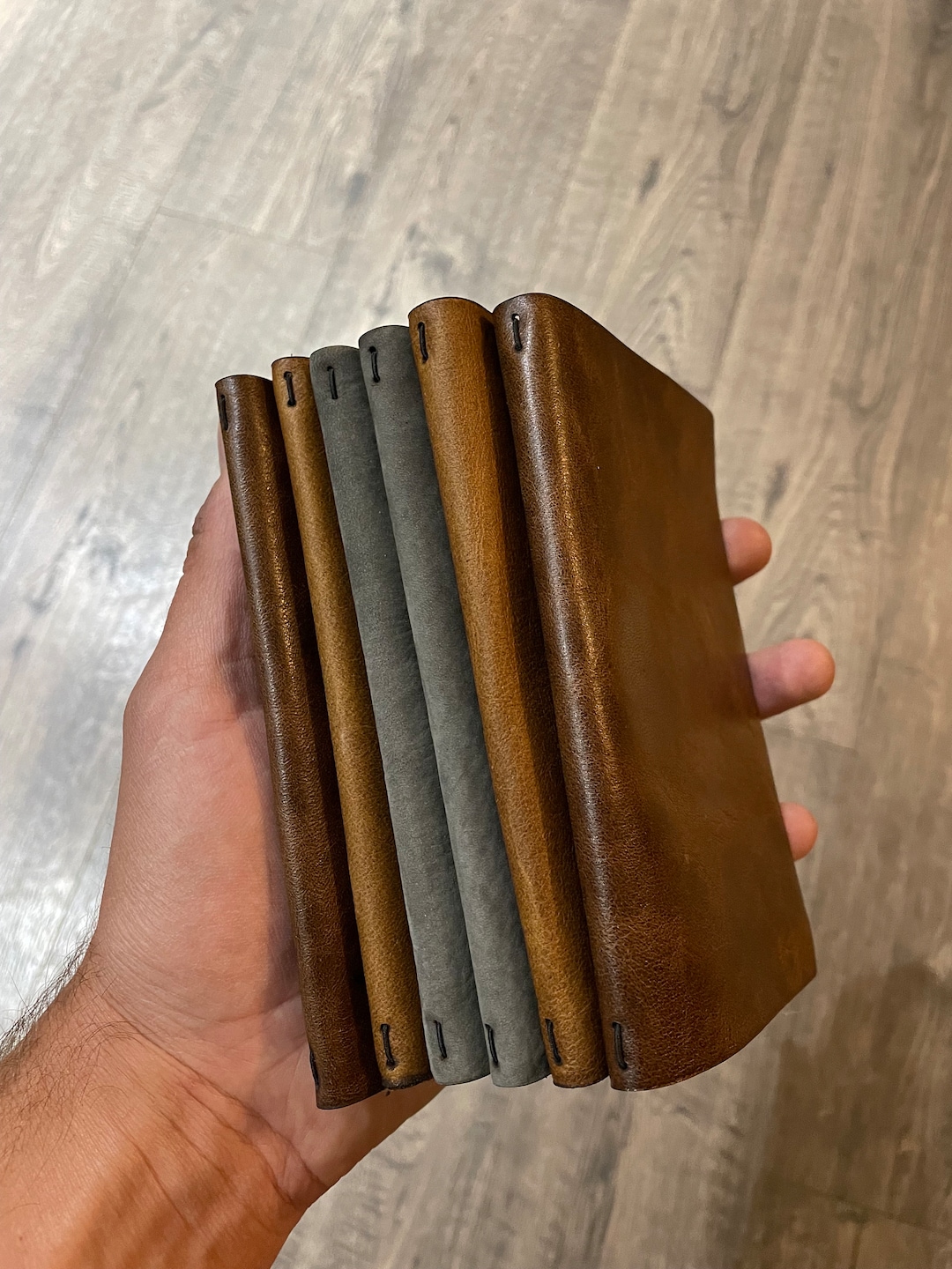 Pocket Sized Genuine Leather Notebook - Etsy