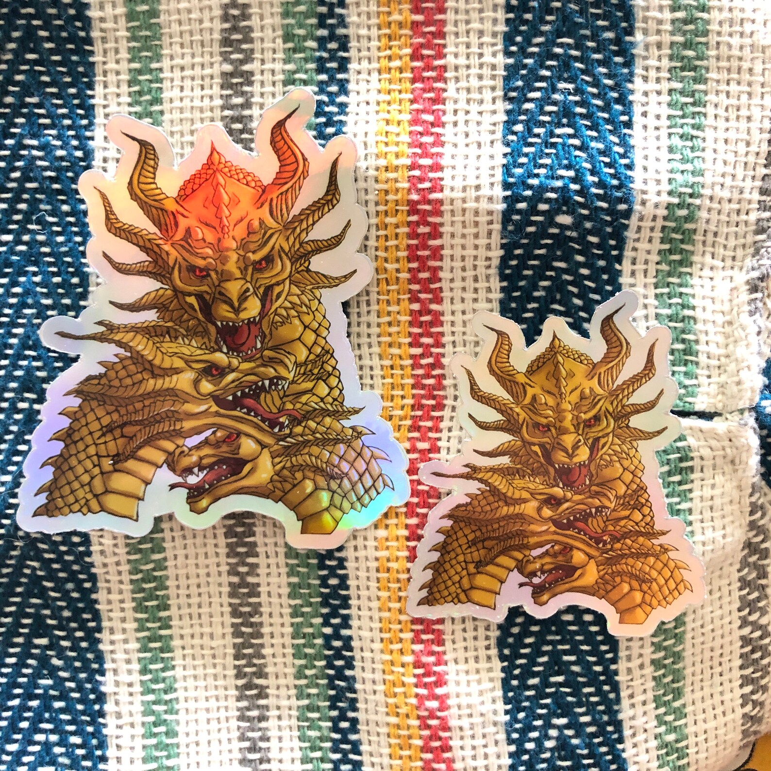 Holographic Godzilla Head Series - Etsy