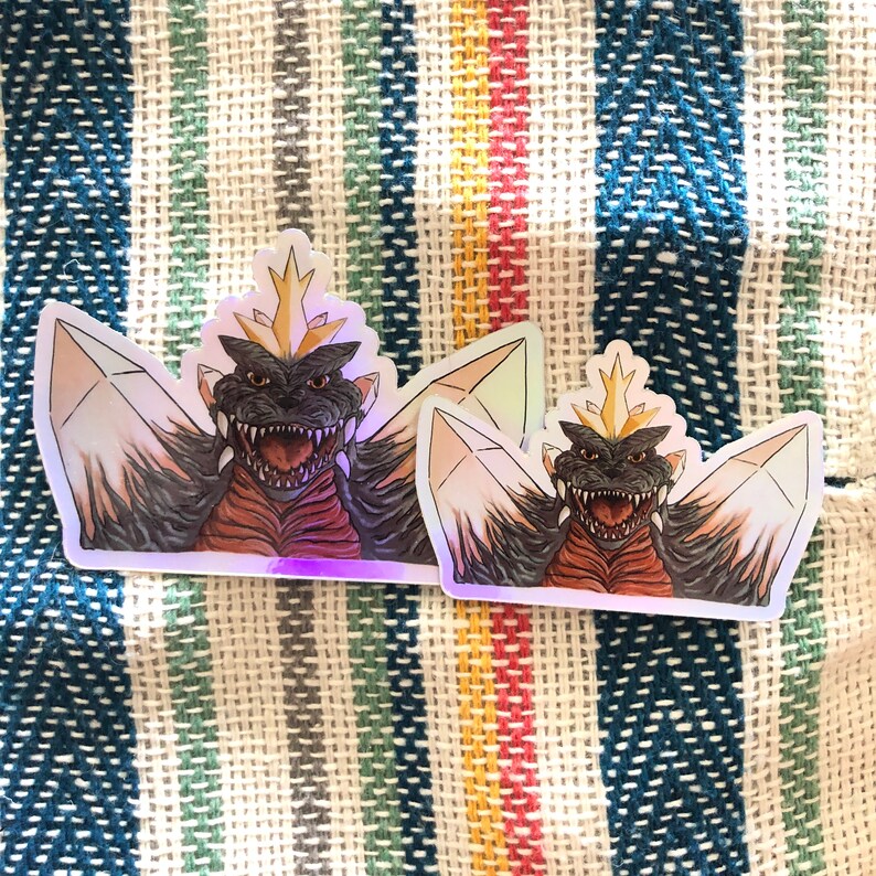 Holographic Godzilla Head Series - Etsy