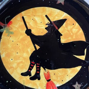 Vintage Susan Winget Halloween Plates Witch Jack-o-lantern Pumpkin - Etsy
