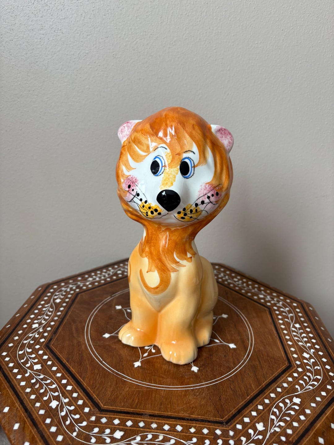 Vintage Ceramic Lion Piggy/coin Bank Made in Italy Marshall Field’s - Etsy