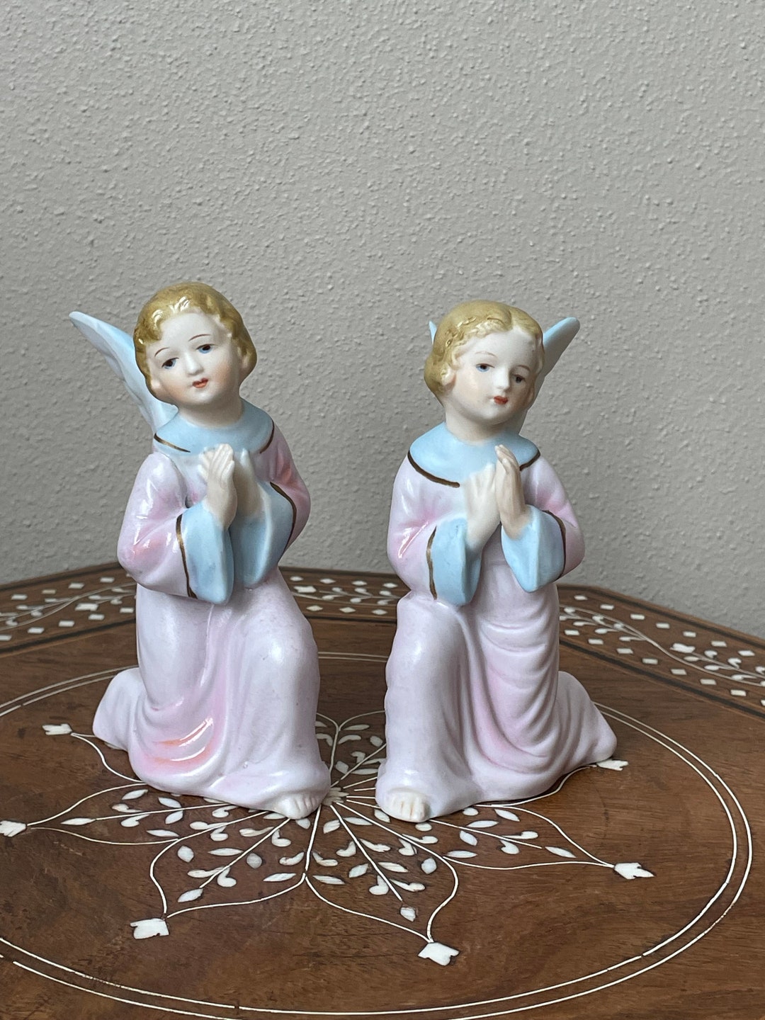 Vintage Artmark Pair of Kneeling Praying Angels - Etsy