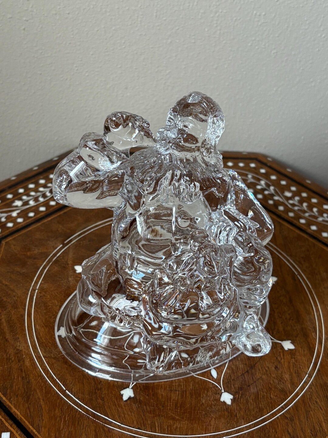Vintage Coca Cola 24% Lead Crystal Santa Figurine 1997 - Etsy