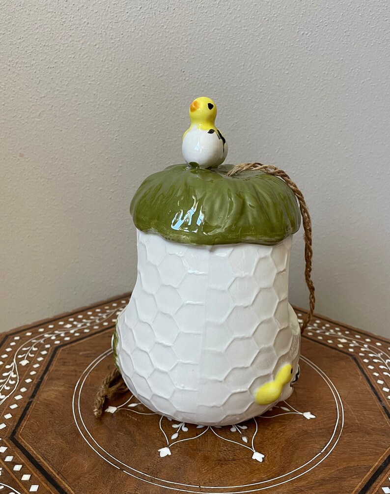 Vintage Hanging Planter Chicks Hen Eggs Green - Etsy