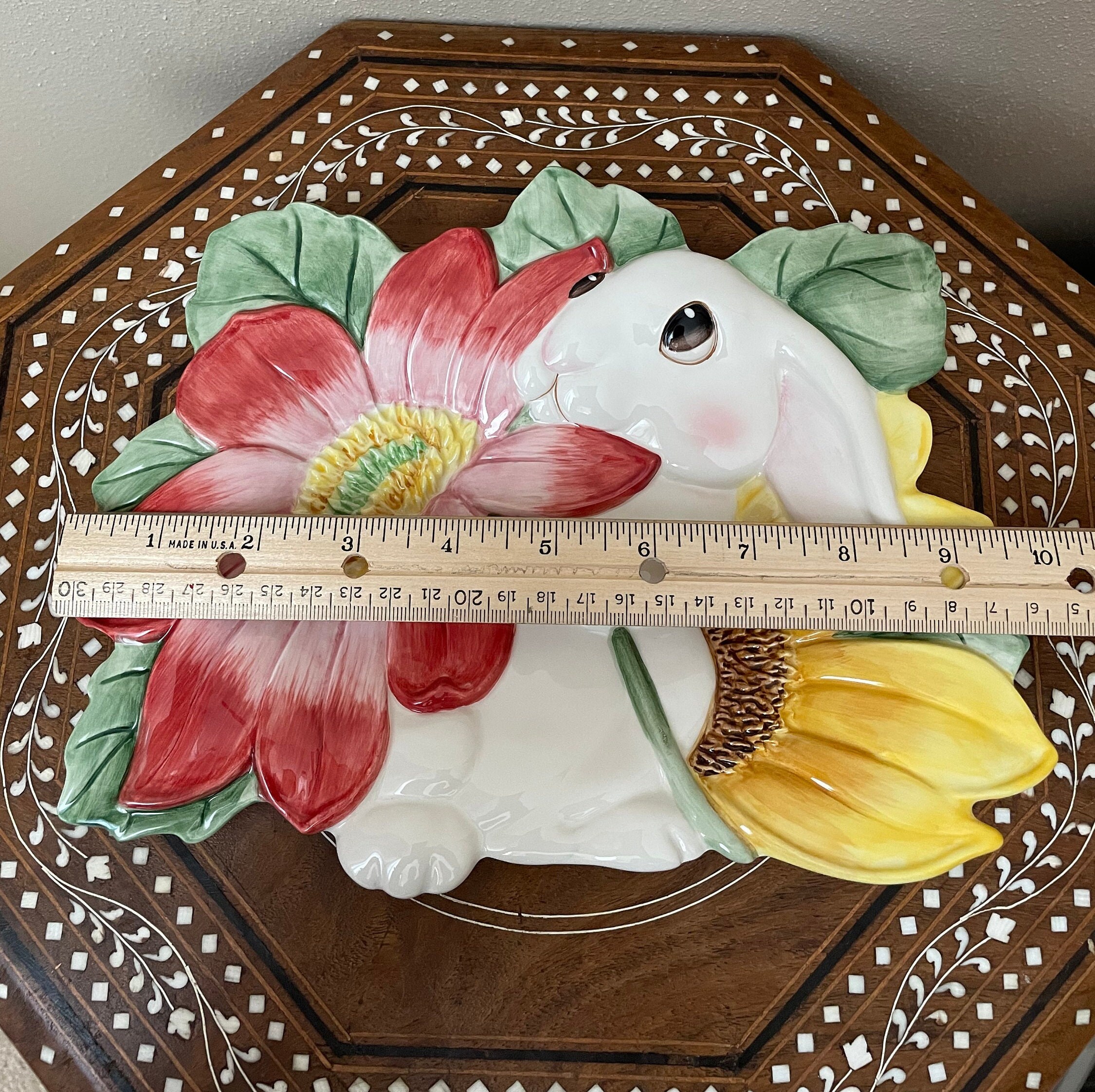 Vintage Fitz and Floyd bunny Blooms Canapé Decorative Plate - Etsy