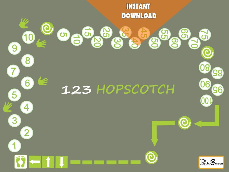 Numbers Sensory Path Math Hopscotch for Home Schools | Etsy