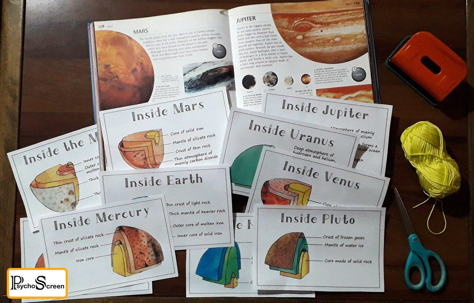 Inside the Planets Structure of Planets Solar System Flash - Etsy