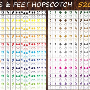 HANDS & FEET Sensory Path Hopscotch for Preschooler - Etsy Canada