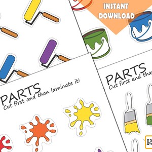 COLOR Unit Study MEGA Colors Bundle Set Printable Matching Game and 3 ...