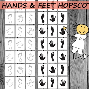 Hands & Feet Hopscotch: Kids Activity Game (digital Download) - Etsy