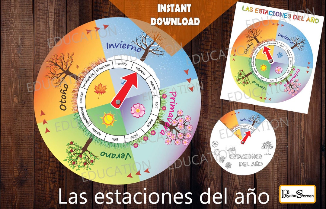 Las Estaciones Del Año - Primavera, Verano, Invierno, Otoño ...