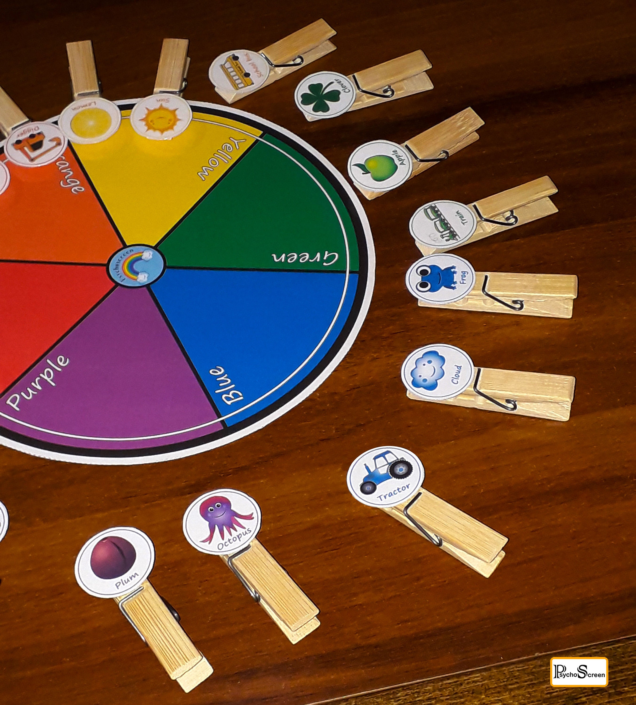 COLOR MATCHING WHEEL Learning the Colors With Wheel | Etsy