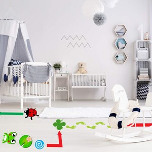 Colorful Floor Sensory Path Set - Printable Hopscotch for Nursery ...