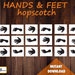 HANDS AND FEET Sensory Path Hopscotch Game for Homeschooling and for ...