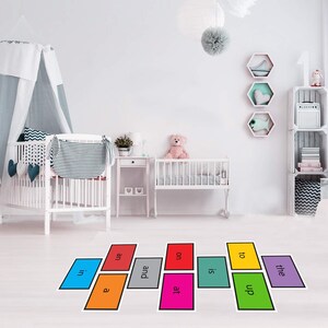 EDITABLE Hopscotch: Sensory Path With WORDS & NUMBERS, Printable Floor ...