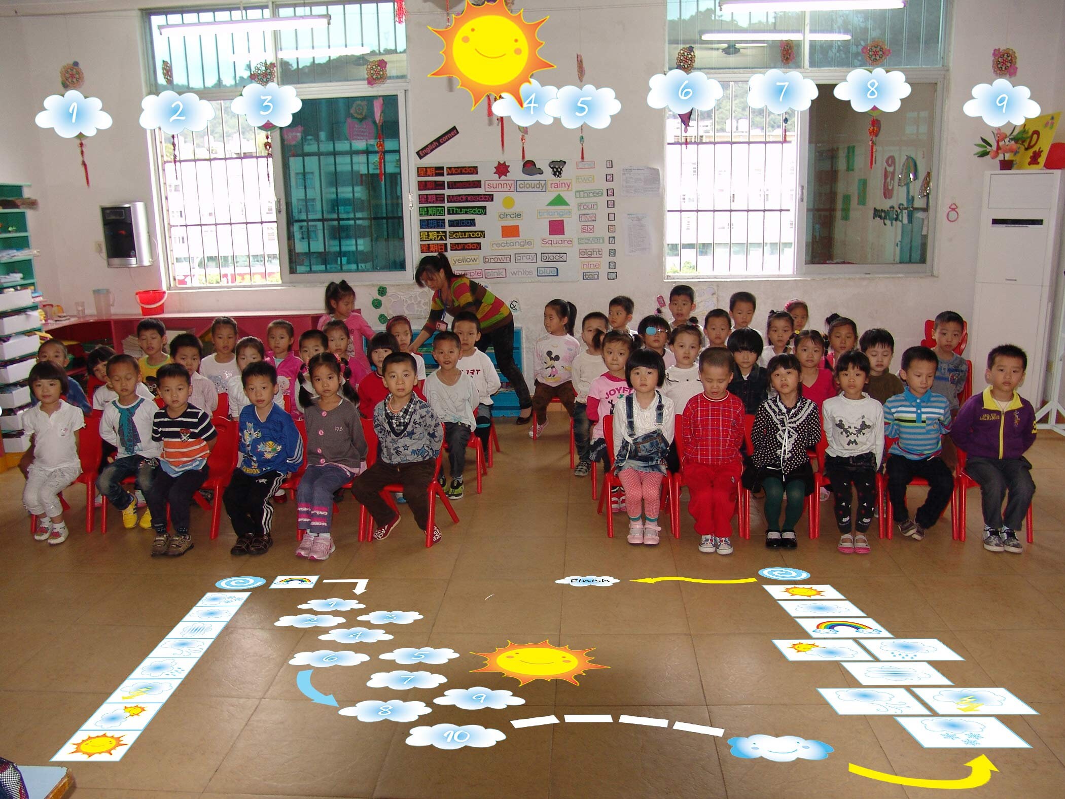 Weather Hopscotch Clipart Sensory Path Set for Floor - Etsy Canada