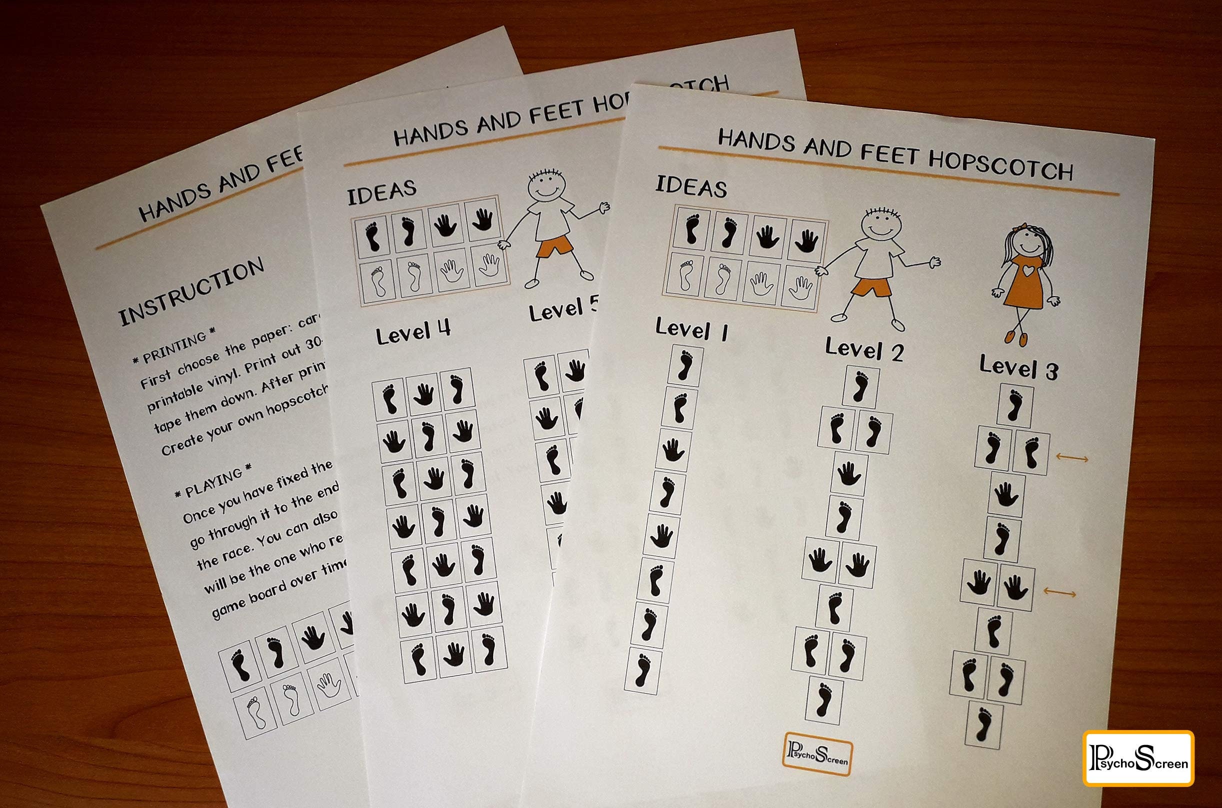 Hands & Feet Hopscotch: Sensory Path Game (PDF Download) - Etsy