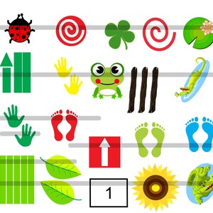 Colorful Floor Sensory Path Set - Printable Hopscotch for Nursery ...