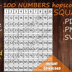 NUMBERS Sensory Path Hopscotch: 1-100 Counting and Quizzes Tool ...