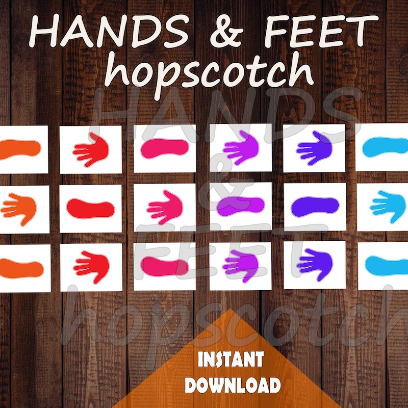 Hands and Feet Hopscotch - Etsy
