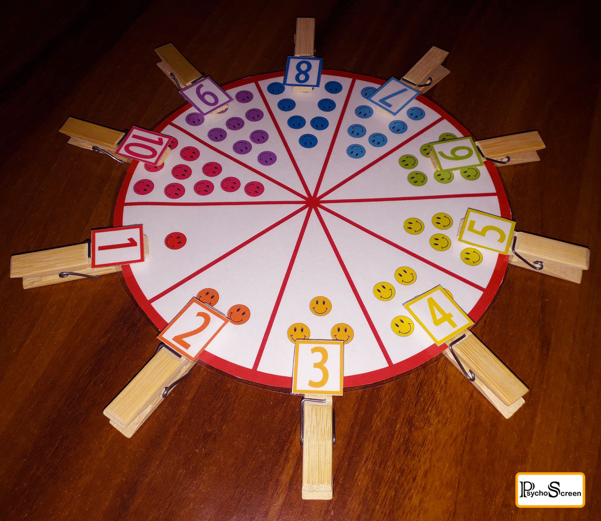 NUMBER MATCHING WHEEL 1-10 and 11-20 Numbers Sorting and - Etsy Canada