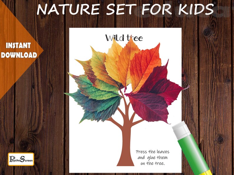 Nature Set Worksheets for Trees Leaves Flowers Plant - Etsy Canada