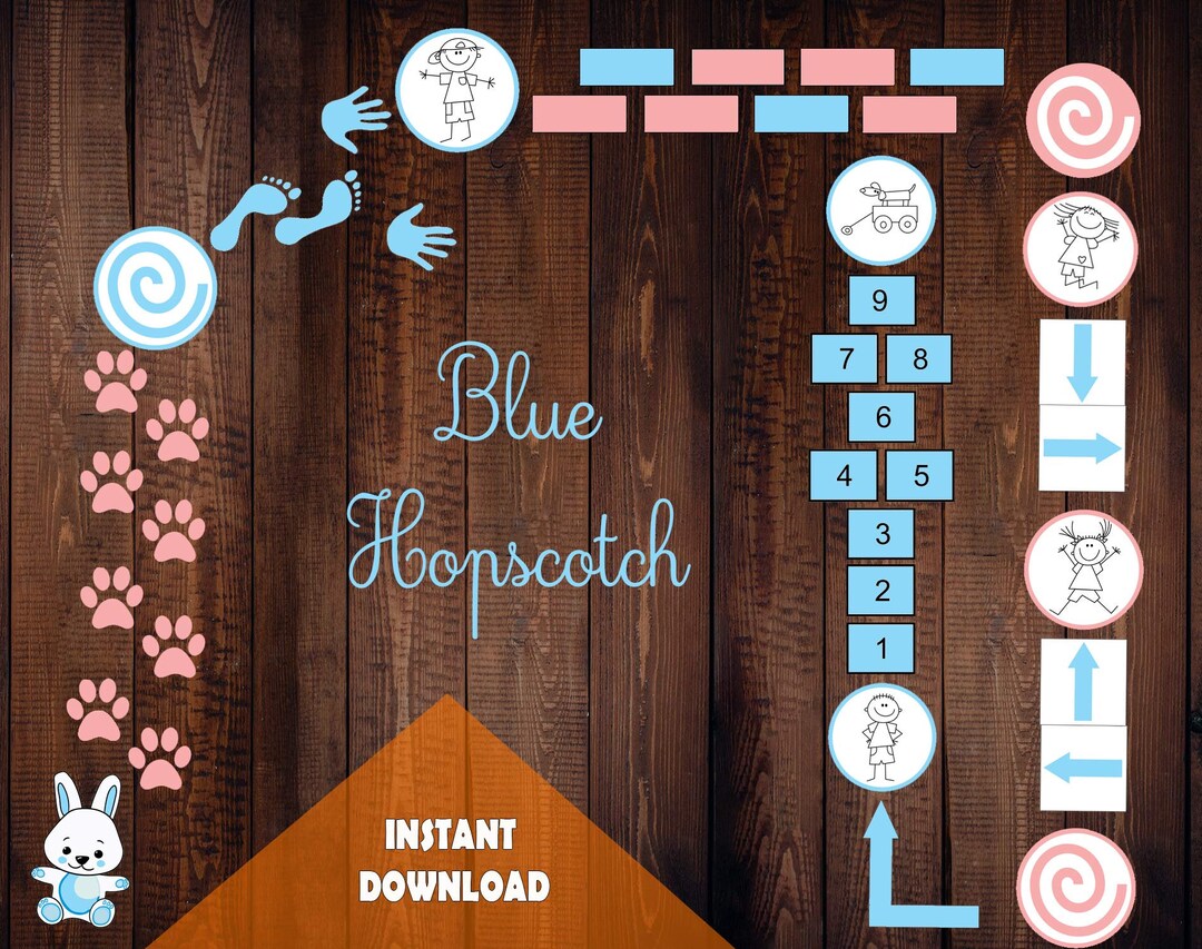PINK & BLUE Sensory Path for Floor Printable Floor Decals for - Etsy
