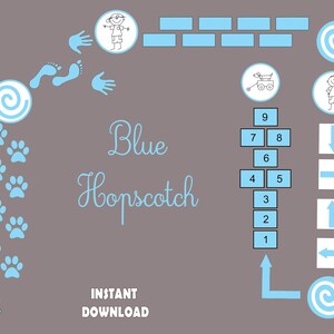 PINK & BLUE Sensory Path for Floor Printable Floor Decals for - Etsy