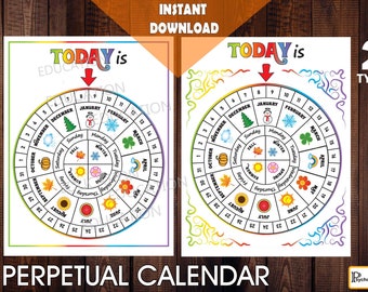 MONTHS of the Year Preschool Activity Printable Wheel, Circle, Spinner ...
