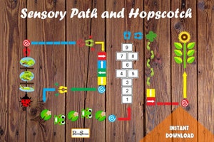 Feelings Hopscotch, Sensory Path, Sensory, Wall Decals, Educational ...