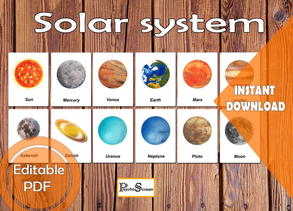 Solar System & Planets Activity Set Wall Art and 3 Part - Etsy