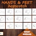 HANDS AND FEET Sensory Path Hopscotch Game for Homeschooling and for ...